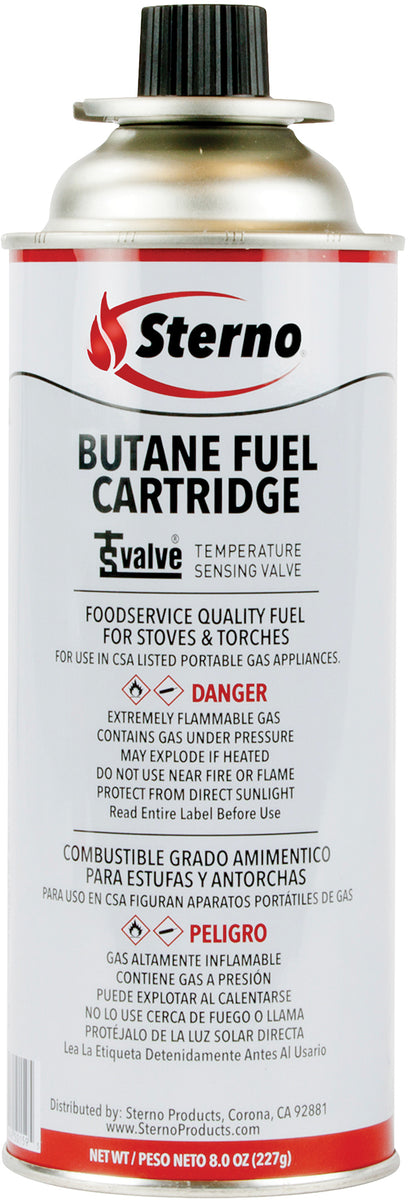 Sterno 8 Oz Butane W/Tsv – Homestead