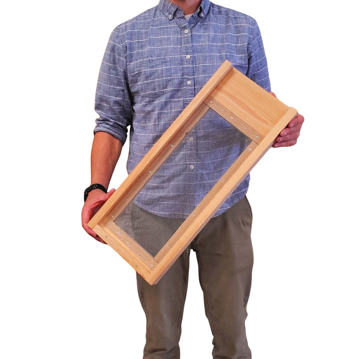 5-Frame Cypress Screened Bottom Board – Homestead