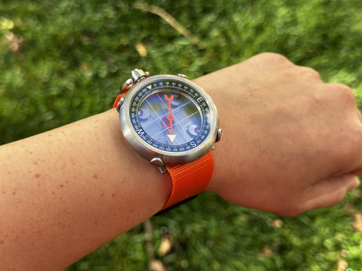 45mm Titanium Heirloom Compass + Wrist Carry Kit By Maratac® – Homestead