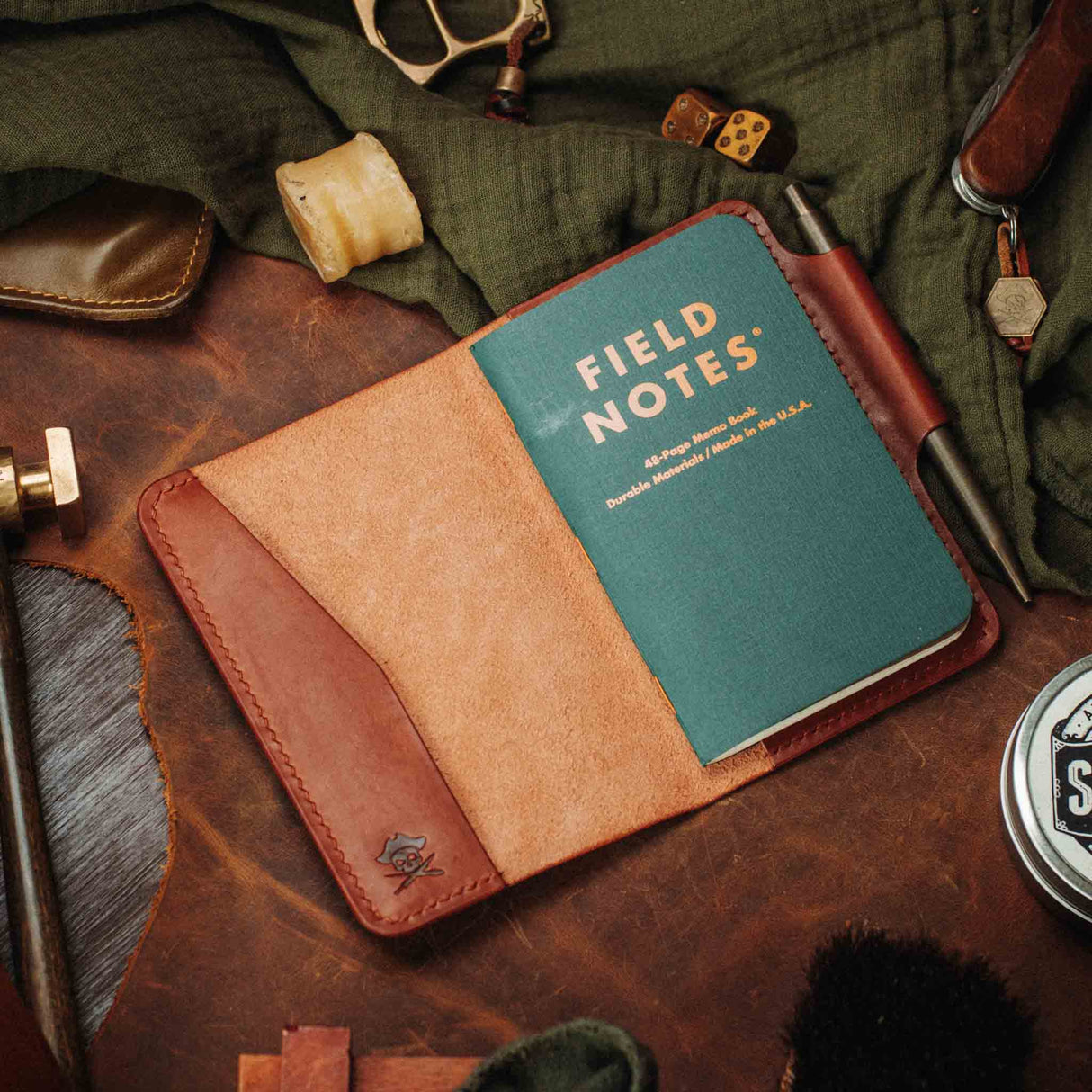 Pirate Goods Navigator Field Notes Cover – Leather EDC Journal Holder ...