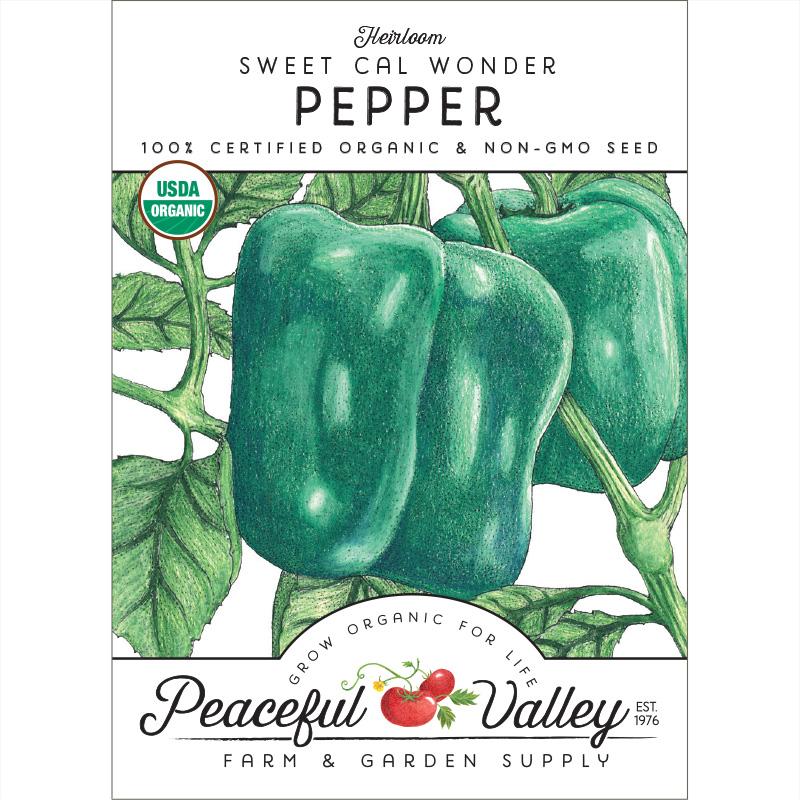 Cal Wonder Sweet Pepper Seeds (Organic) – Homestead